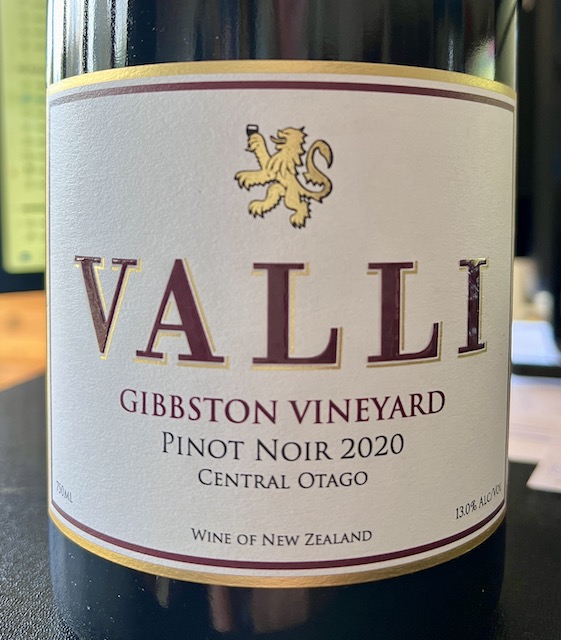 Valli Gibbston Vineyard Central Otago Pinot Noir 2020 | Yvonne Lorkin ... Valli Gibbston Vineyard Central Otago Pinot Noir 2020 | Yvonne Lorkin ...
